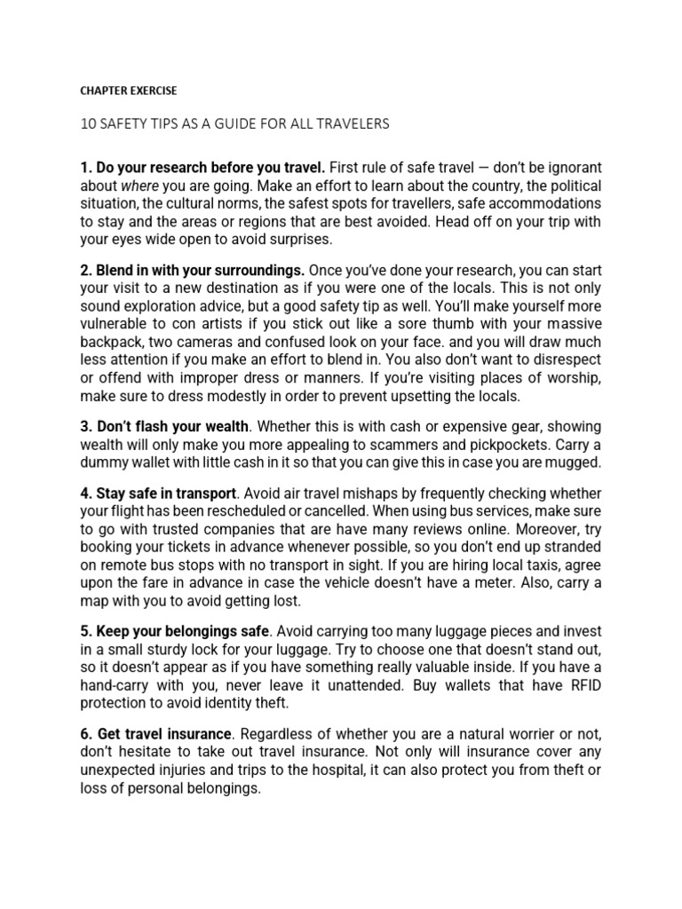 Chapter Exercise and Practical Application | PDF