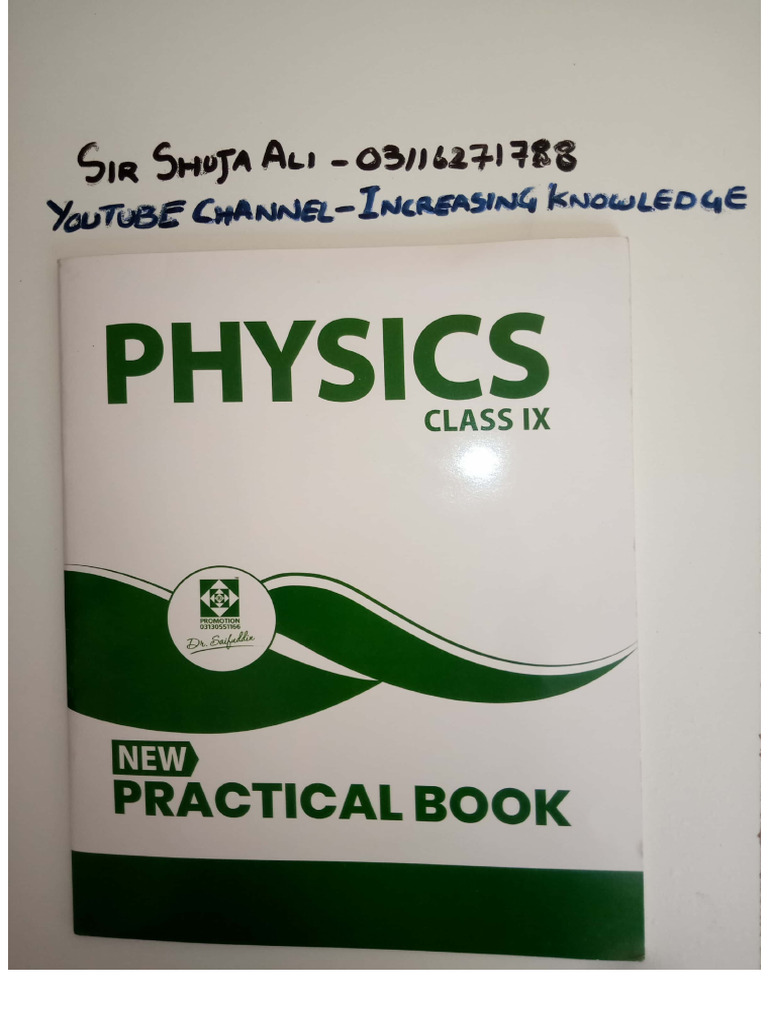 New Physics Practical Book Class 9TH | PDF