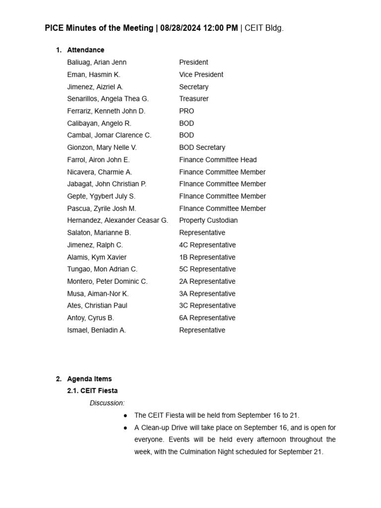 Pice Motm Aug 28 | PDF