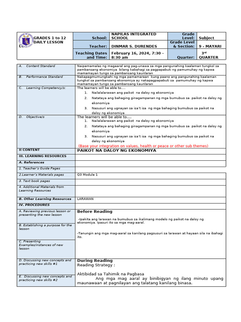 Catch Up Friday Lesson PLan 1 | PDF