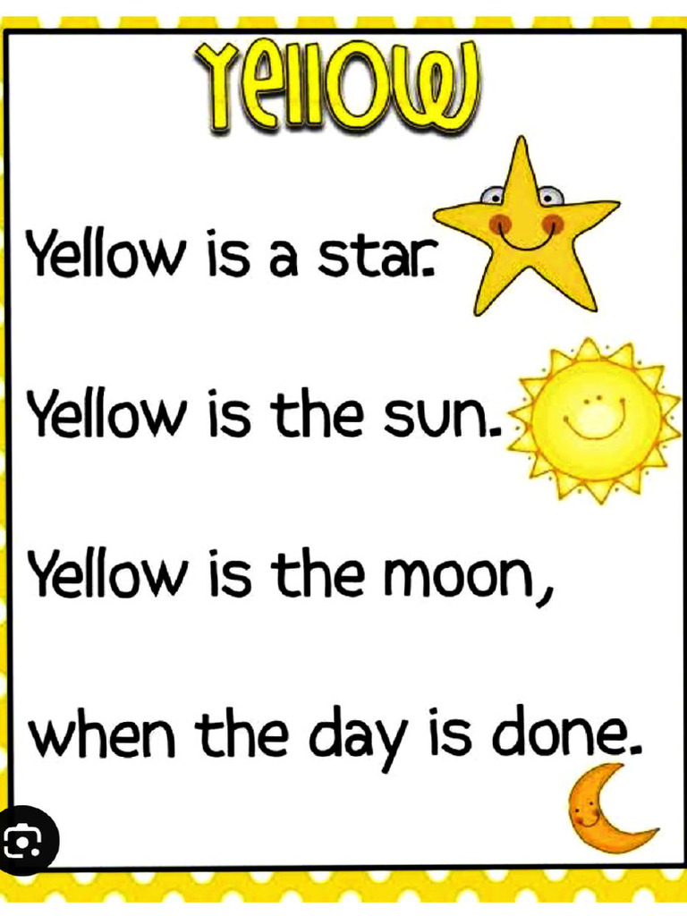 Poem Yellow Short | PDF