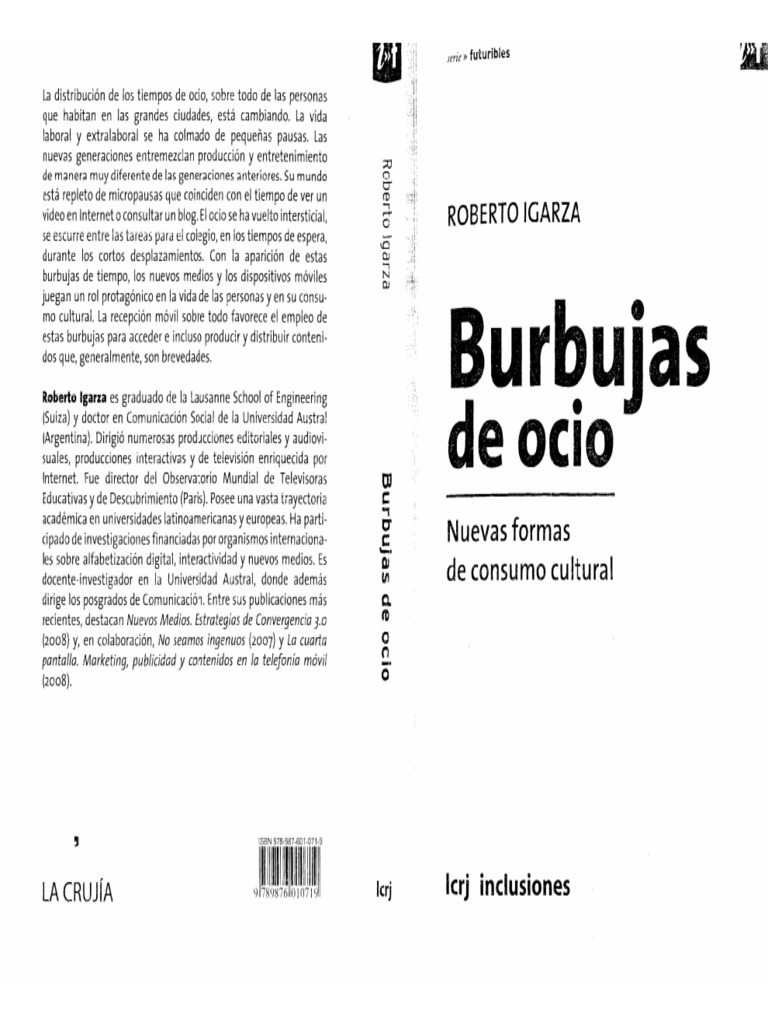 Roberto Igarza - Burbujas de Ocio - Intro y Cap 1 | PDF