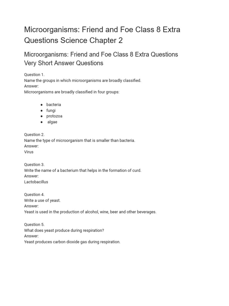 science ch 2 extra question | PDF