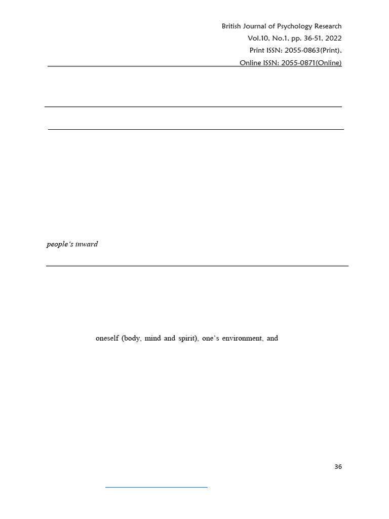 Development and Validation of The Intrapersonal Peace Scale | PDF