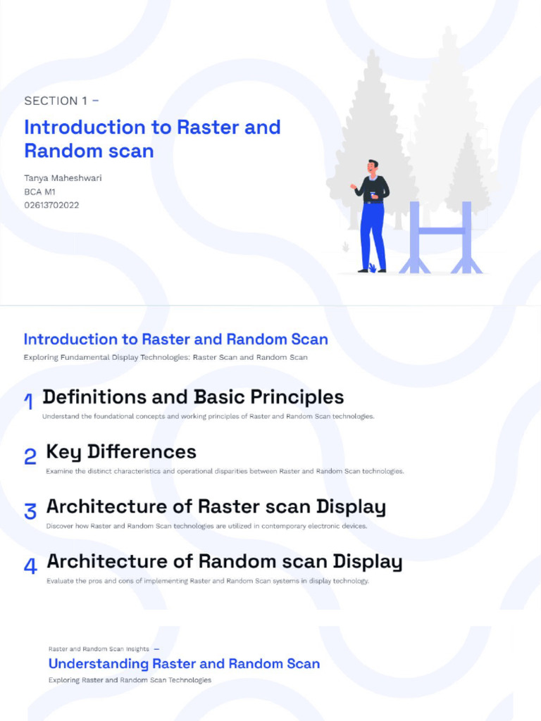 Introduction to Raster and Random Scan | PDF