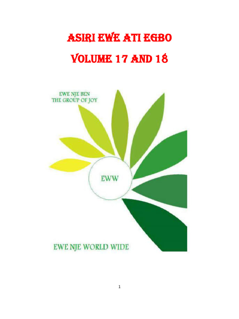 Asiri Ewe Ati Egbo Volume 17 and 18 | PDF
