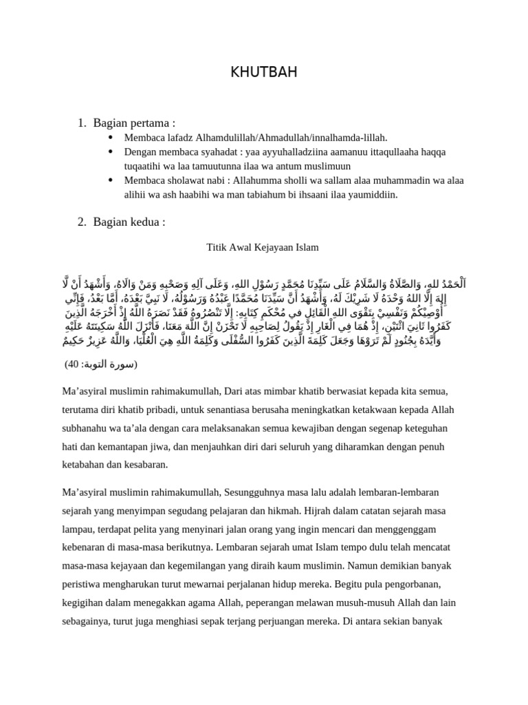 KHUTBAH | PDF