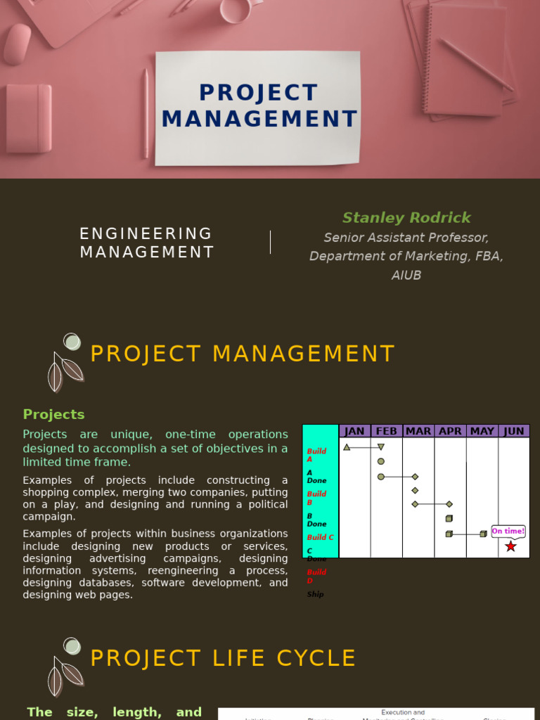 Fall 2022-2023 - Engineering Management - Chapter 17 - Project Management | PDF