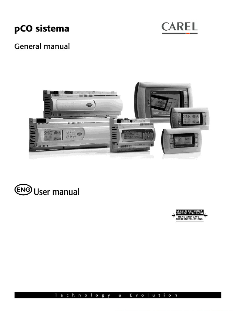 User Manual Carel pCO3 (English - 82 Pages) . | PDF