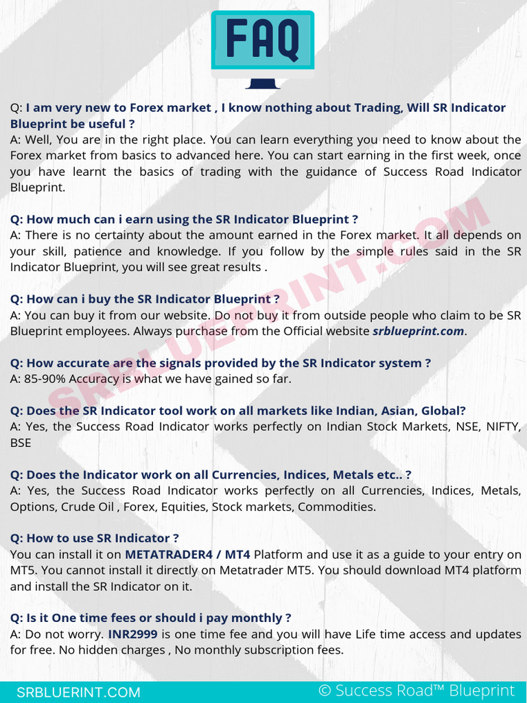 SR Blueprint - FAQ | PDF