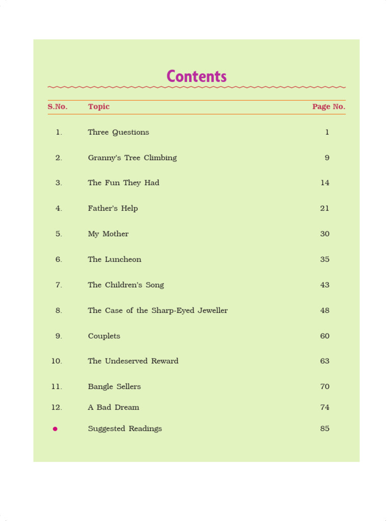 English Literature Class VIII Final 2023 | PDF
