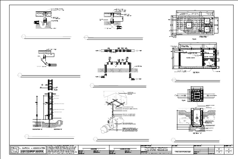 Floor Clean Out Detail Floor Drain Detail: Scale: A C S Scale: A C S | PDF