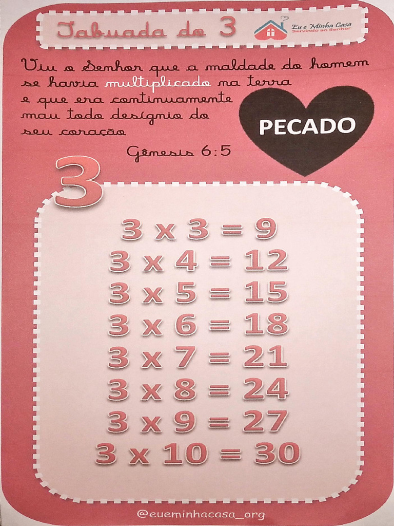 tabuada 3 | PDF