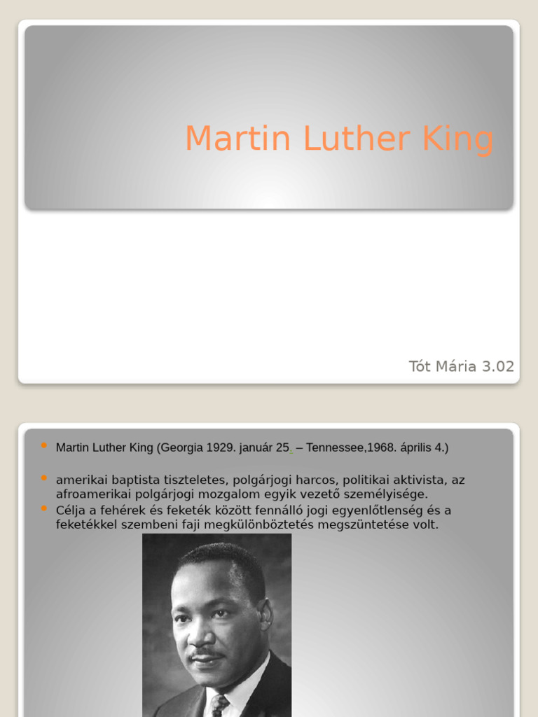 Martin Luther King | PDF