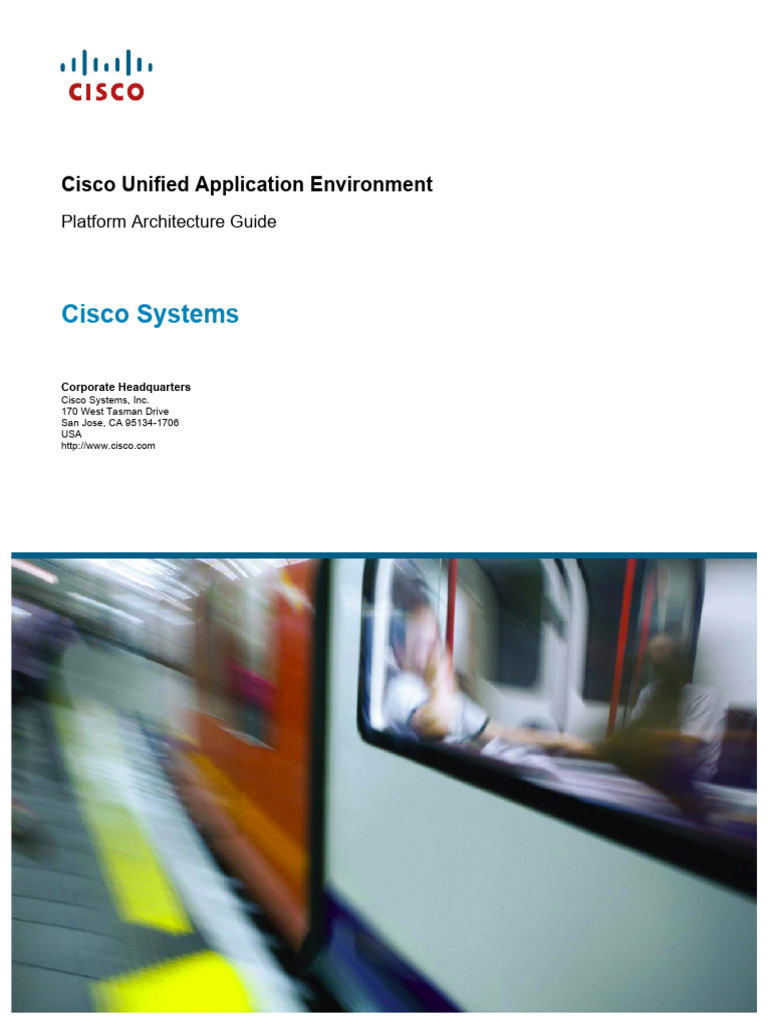 CUAE Platform Architecture Guide F01 | PDF