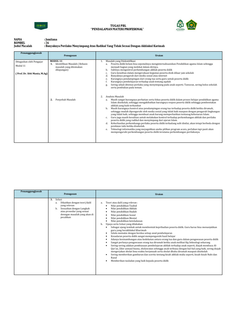 PBL Pai Kontemporer.... | PDF