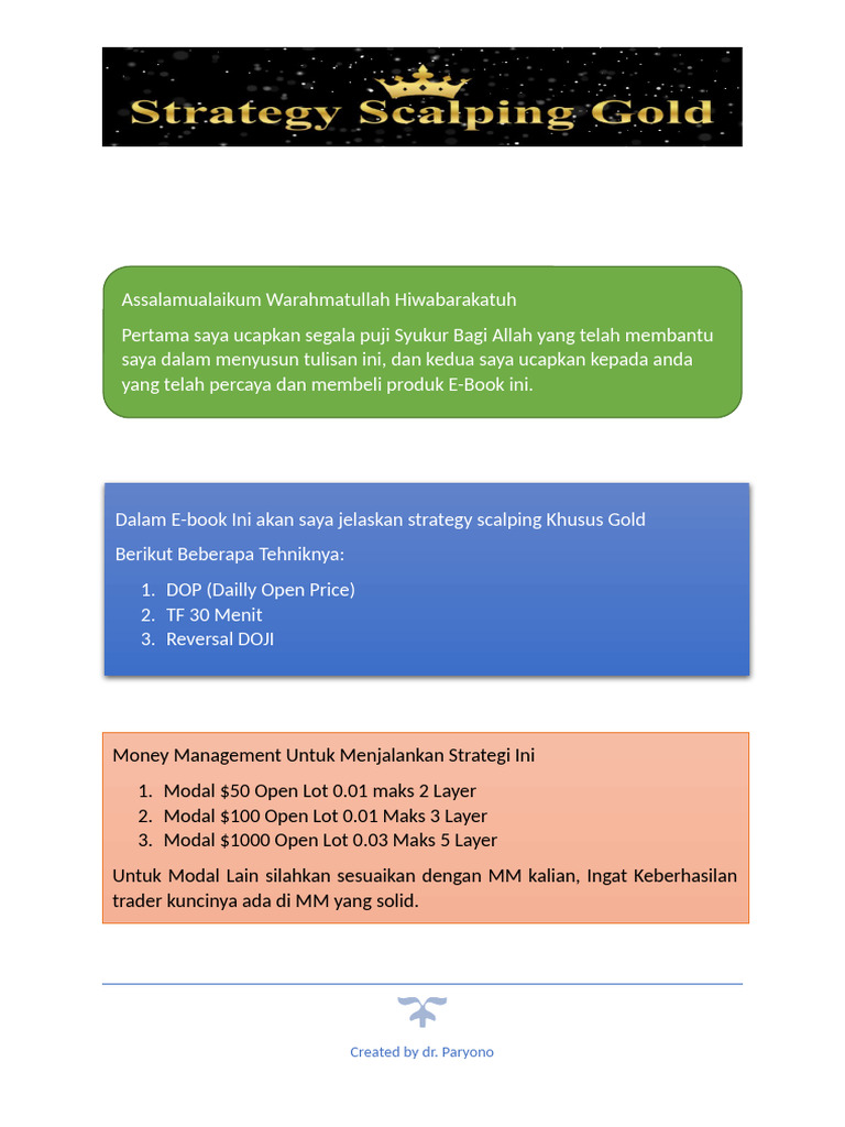 Strategy Scalping Gold | PDF