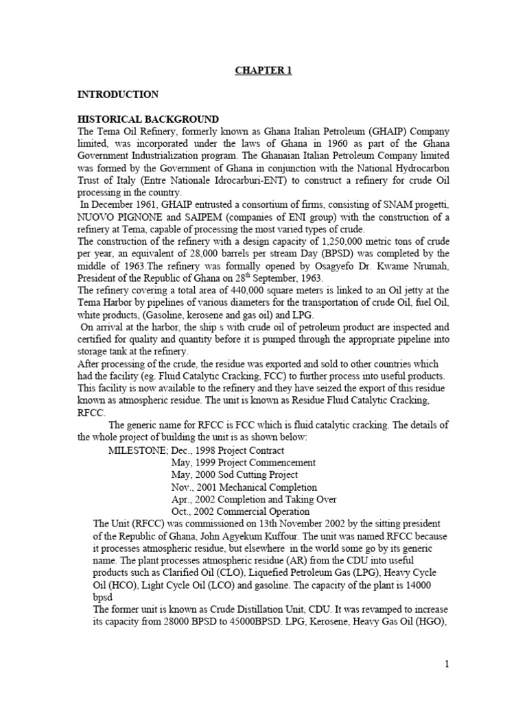 Tema Oil Refinery | PDF