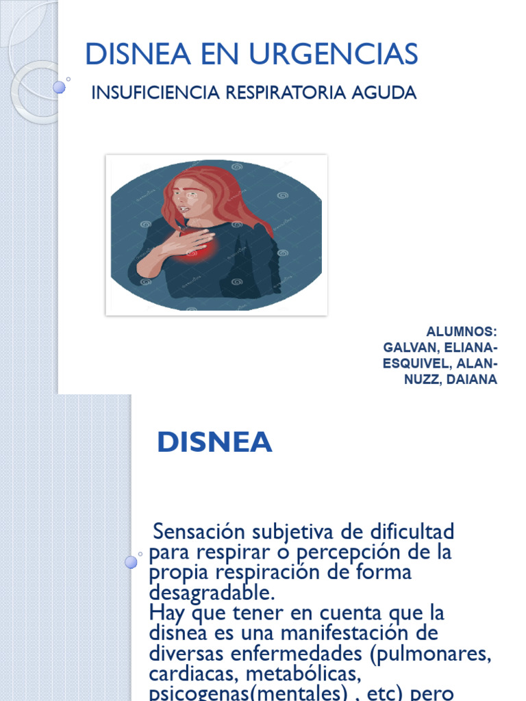 Disnea en Urgencias | PDF