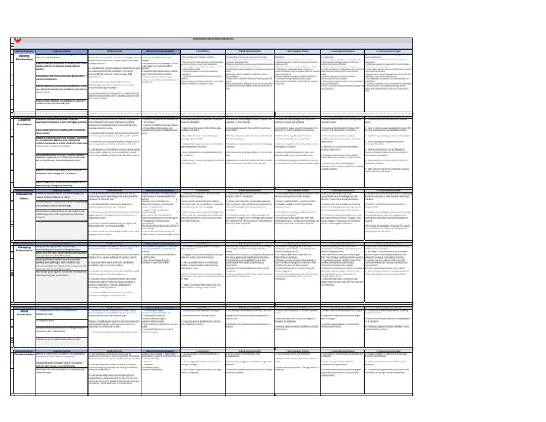 Competency Rating Scale & Examples - FINAL | PDF