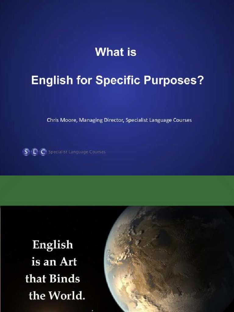 Unit 1 Definition and Origin of ESP | PDF