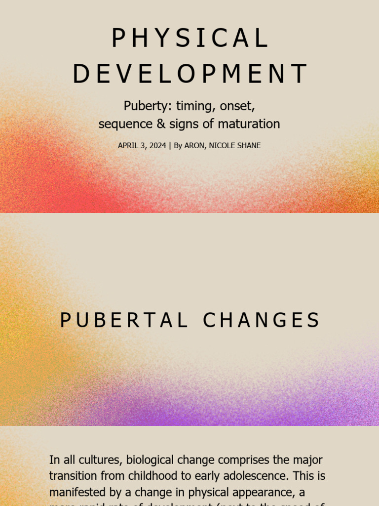Physical Development | PDF