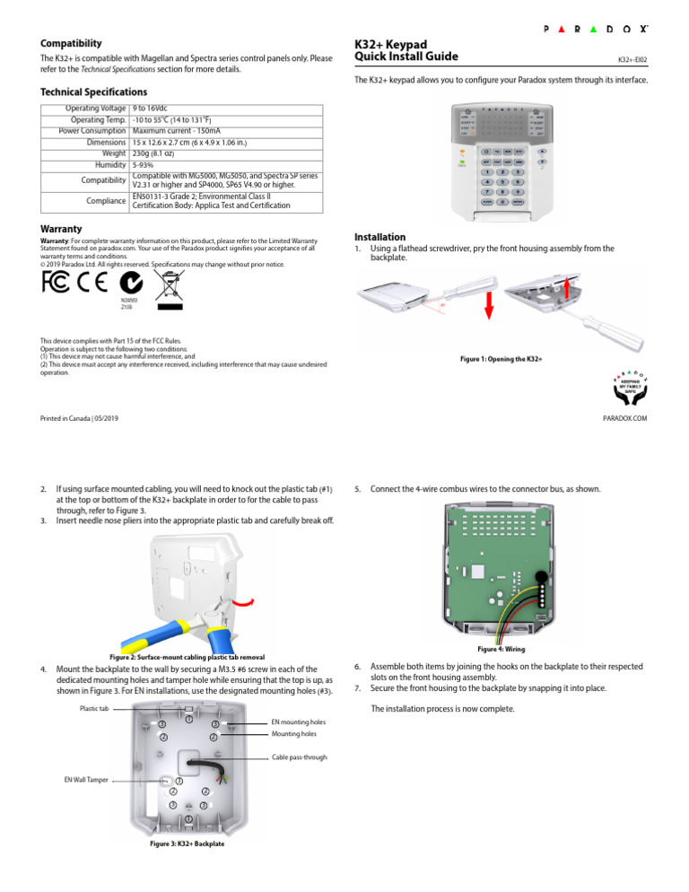 Installation Manual K32+ LED | PDF