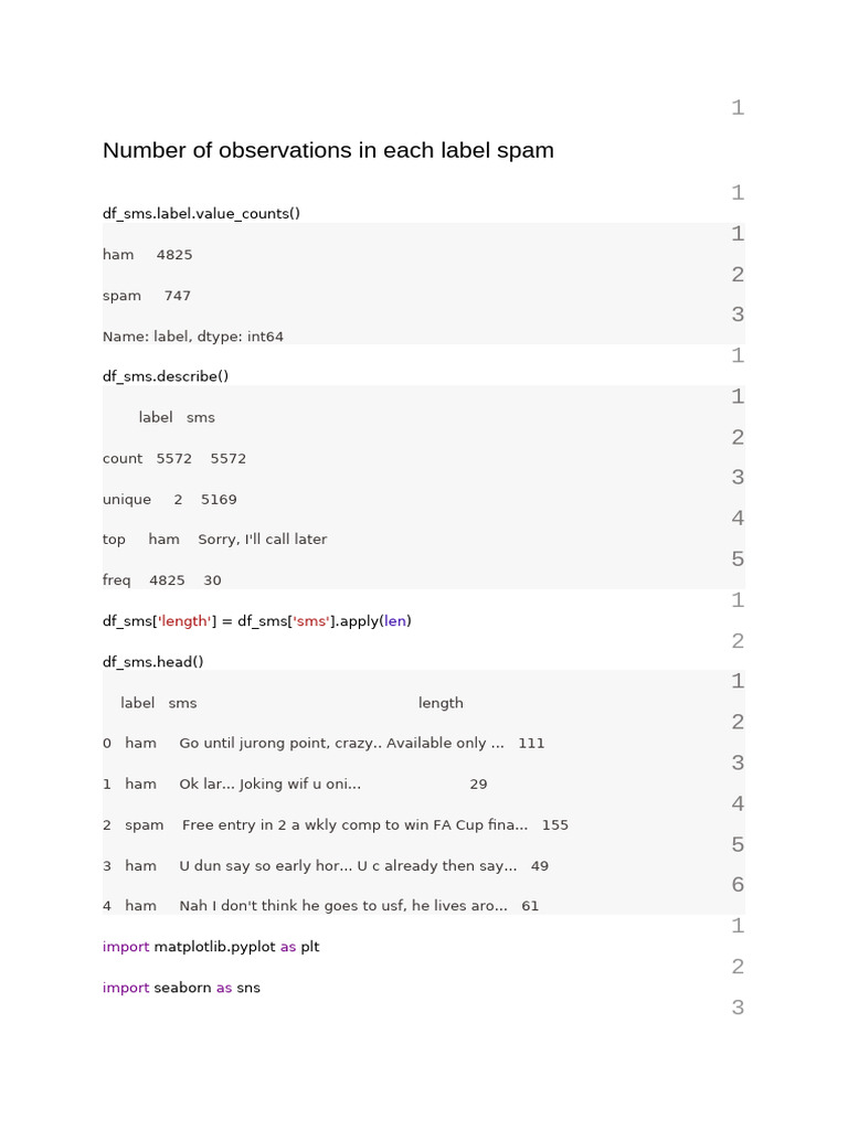 Spam Detection | PDF