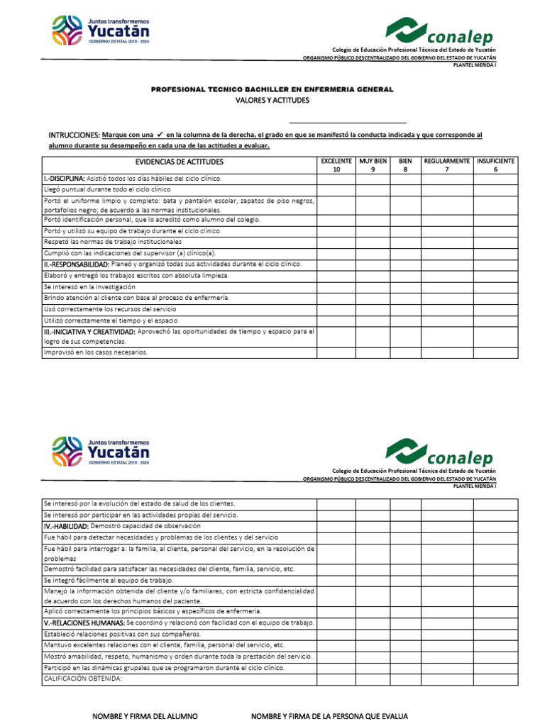 LISTAS DE VERIFICACION PRIMER NIVEL | PDF