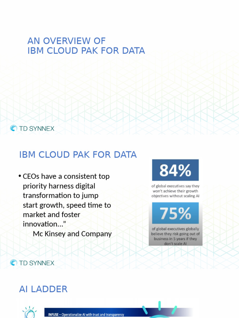 An Overview of IBM Cloud Pak Data | PDF