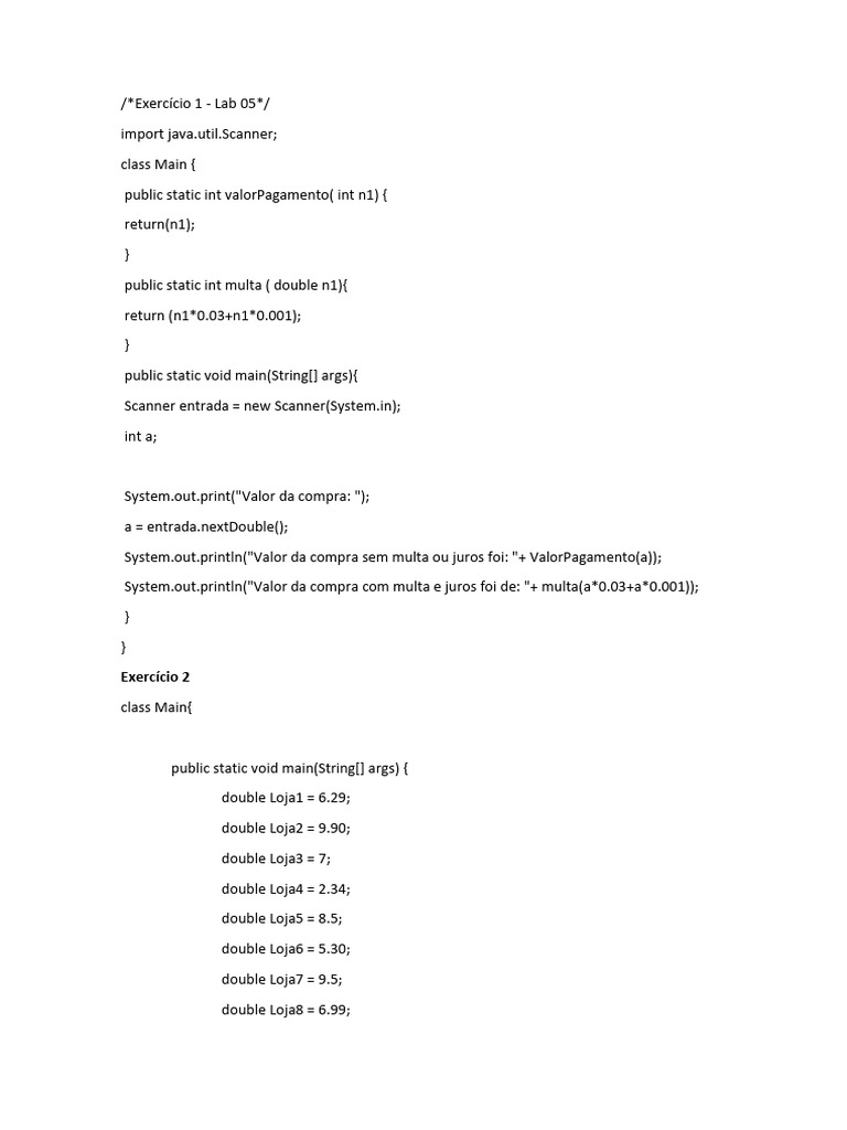Exercícios Python | PDF Exercícios Python | PDF