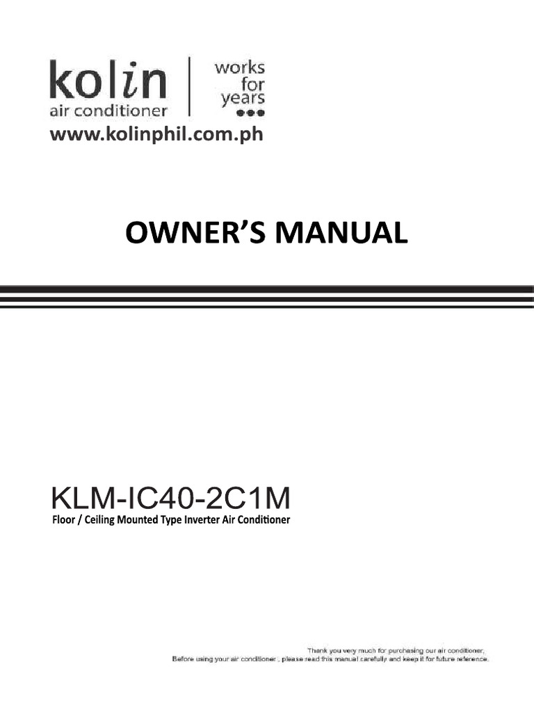 User Manual KLM IC40 2C1M - Compressed - Compressed - Compressed | PDF
