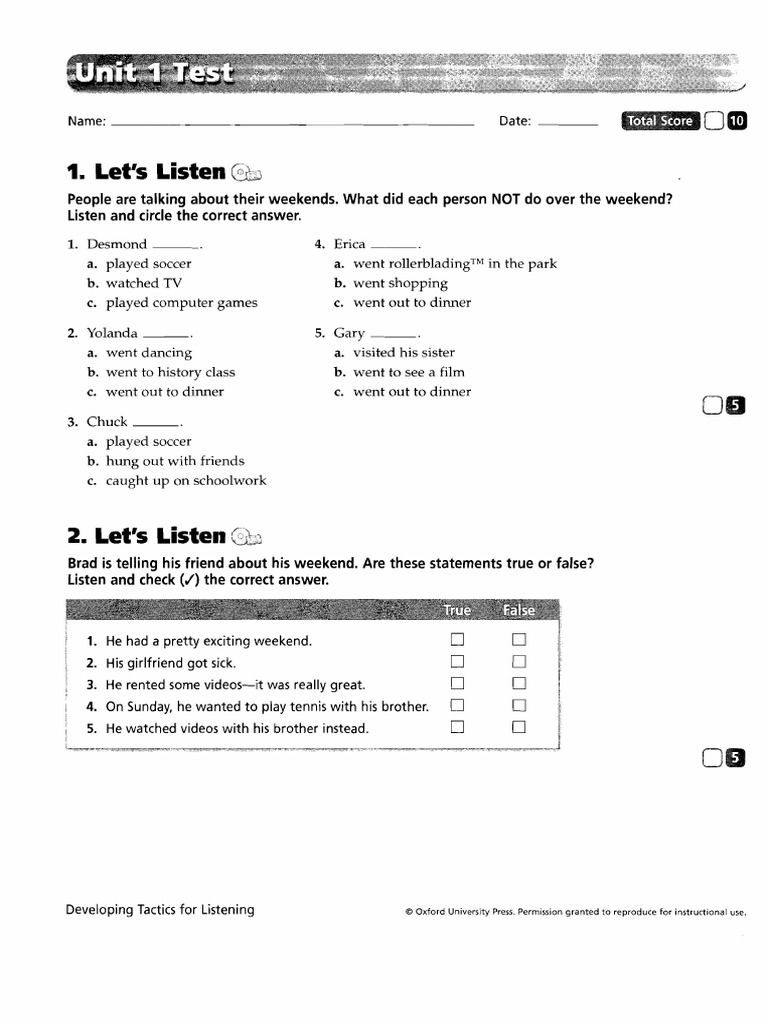 Listening Practice | PDF