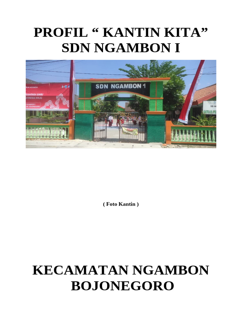 Profil Kantin Sehat | PDF