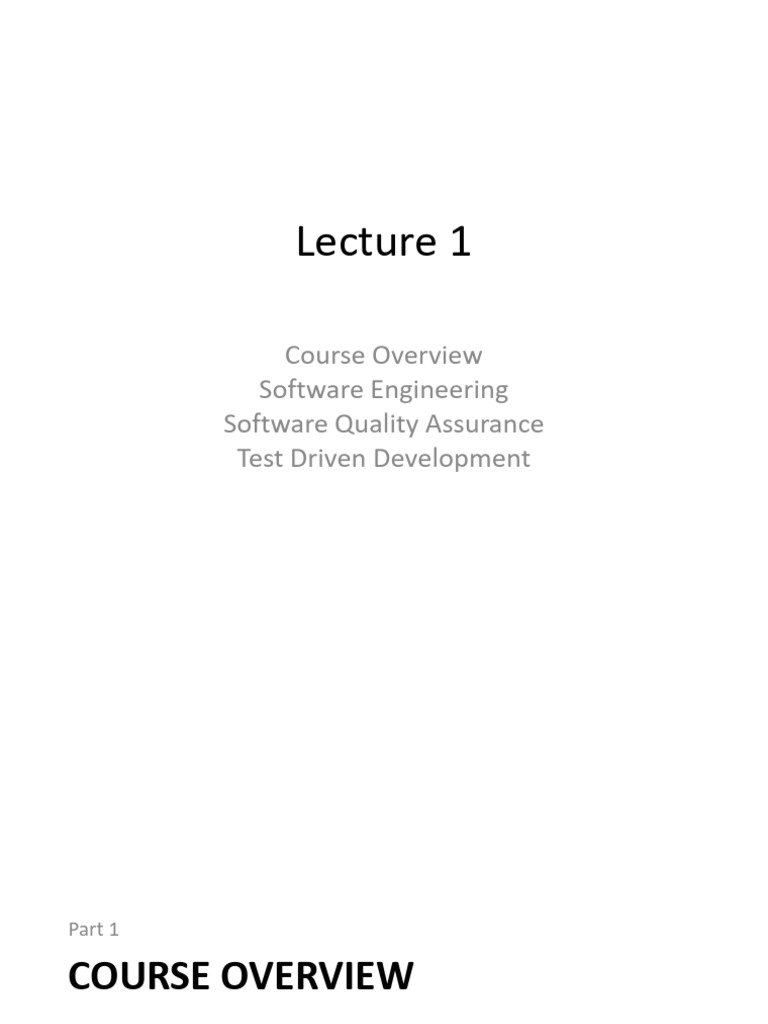 1.lecture 1 | PDF