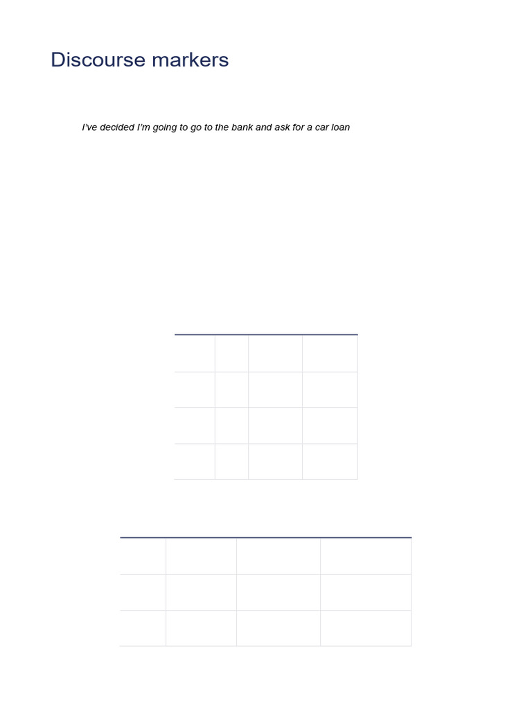 Discourse Markers | PDF | Career & Growth