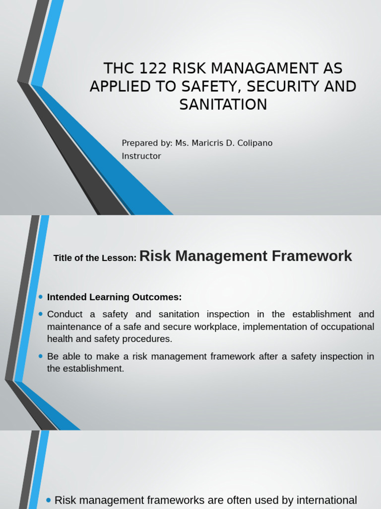 Group 3 Topic 2 Risk Management Framework | PDF