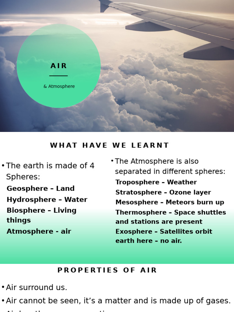 Air and Atmosphere | PDF