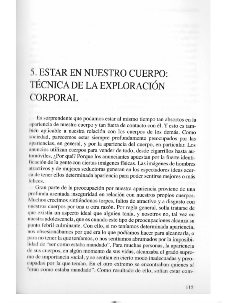 Vivir con plenitud las crisis - Kabat Zinn - Capitulo 5 - escaneo corporal | PDF