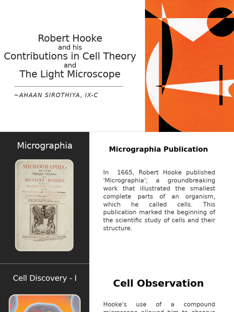 Robert Hooke and Light Microscope - Ahaan | PDF | Microscope | Philosophy