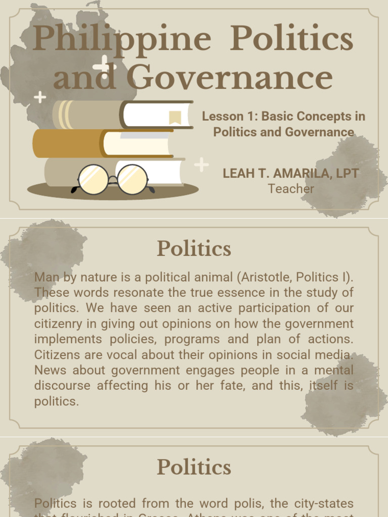 Philippine Politics and Governance Overview | PDF | Governance | Social ...