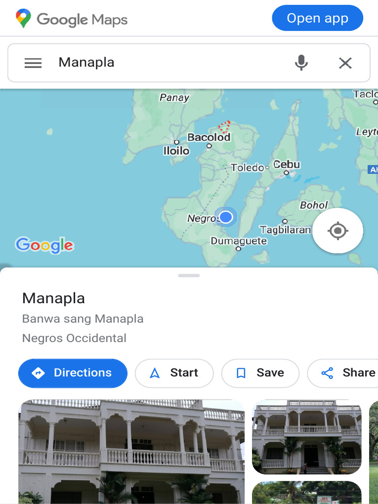 Manapla - Google Maps | PDF