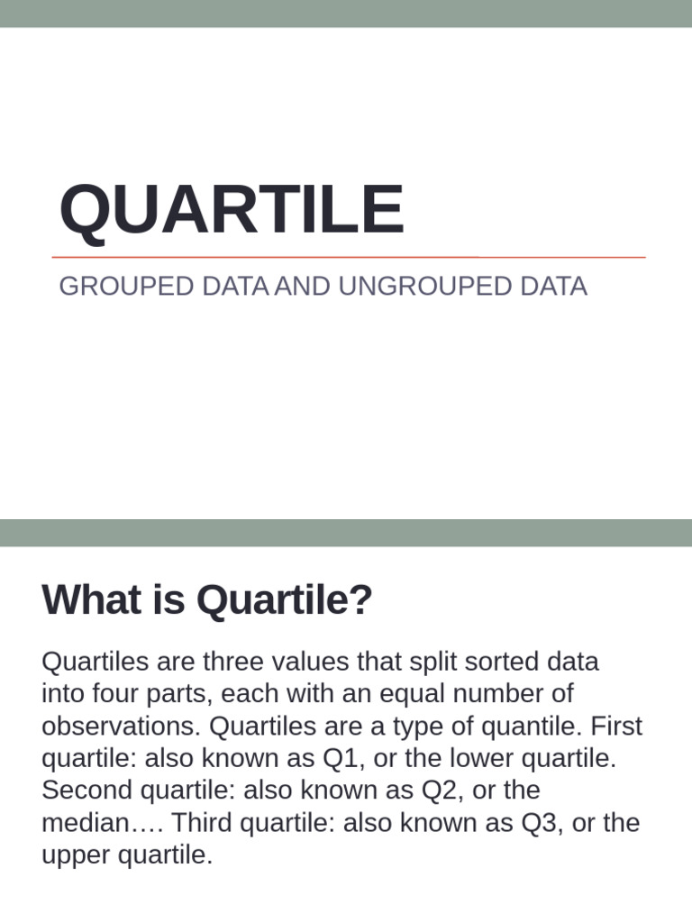 Math Quartile | PDF