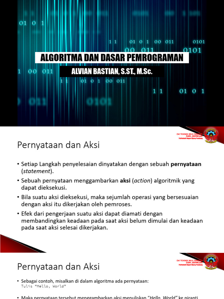 2. Dasar-Dasar Algoritma | PDF