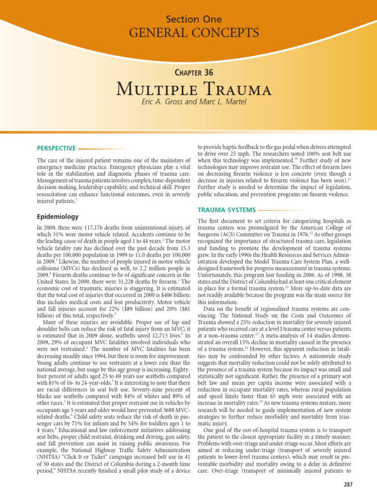 Multiple Trauma | PDF