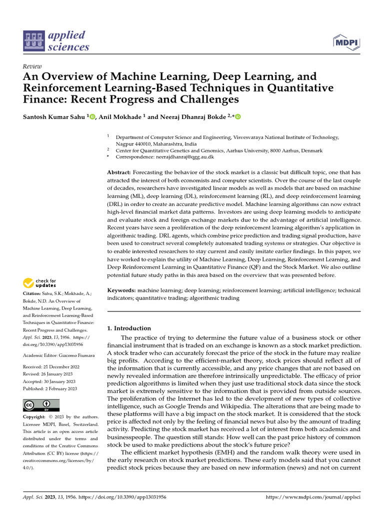 An Overview of Machine Learning Deep Lea | PDF