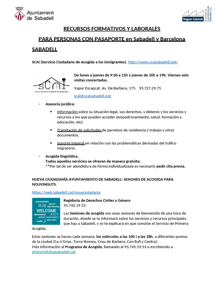 Recursos Nouvinguts - Castellà | PDF