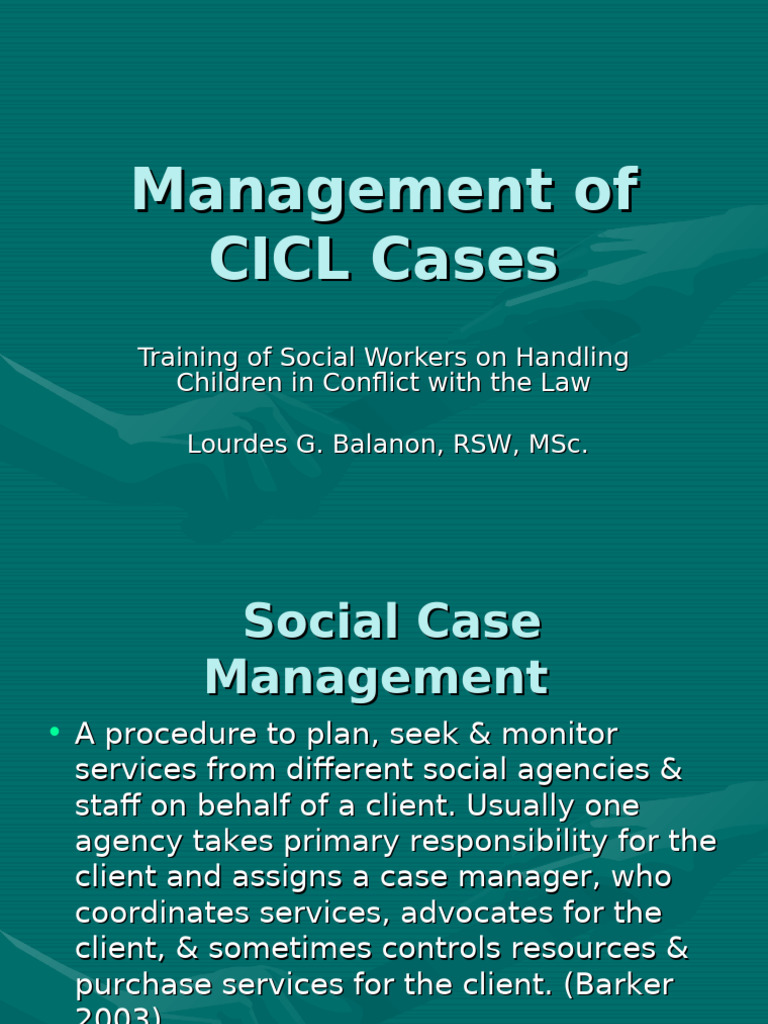 CICL Case Management | PDF