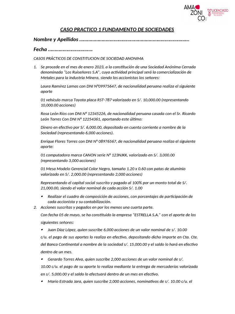 Caso Practico 2 | PDF