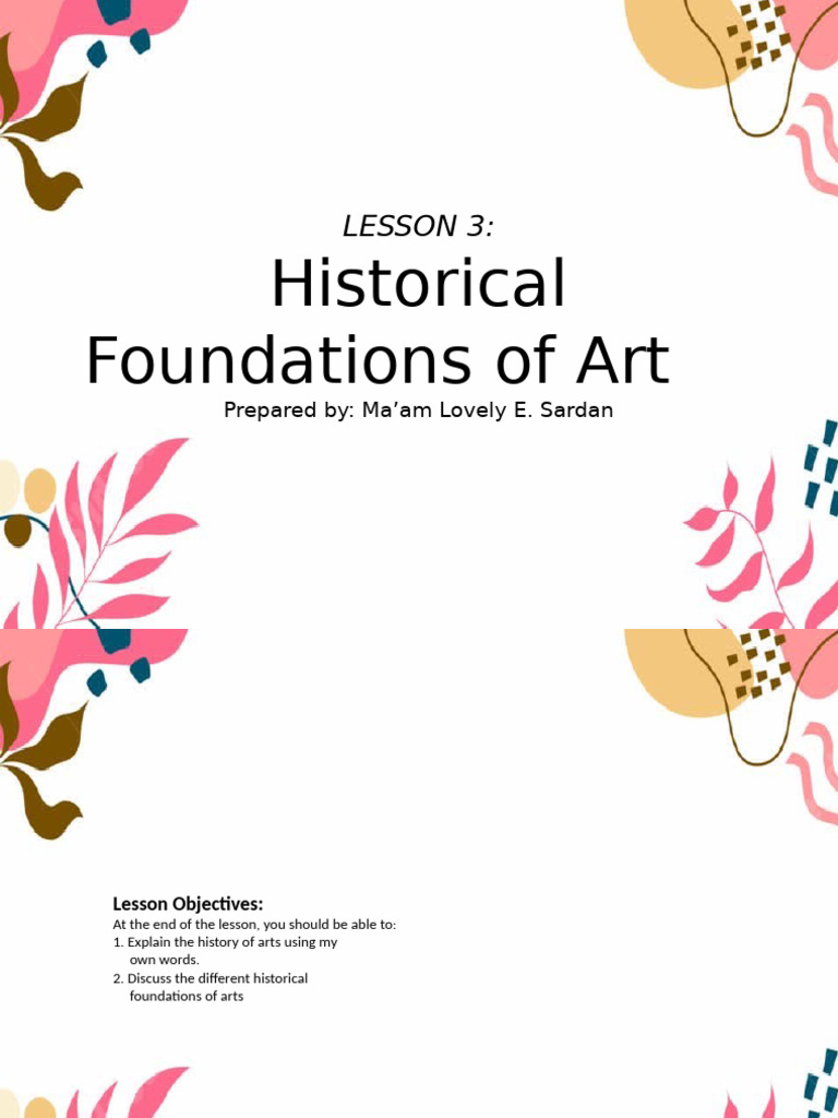 Arts Lesson 3 | PDF